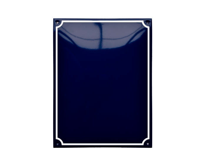 Blue Vertical Rectangle Metropolitan Sign 16 x 21 CM – RAMSIGN.COM