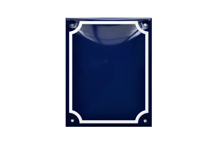 Blue Vertical Rectangle Metropolitan Sign 11 × 14 CM – RAMSIGN.COM