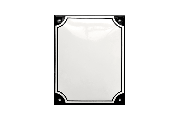 White Vertical Rectangle Highlander Sign 11 × 14 CM – RAMSIGN.COM