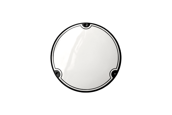 White Circle Highlander Sign 38 × 38 CM – RAMSIGN.COM