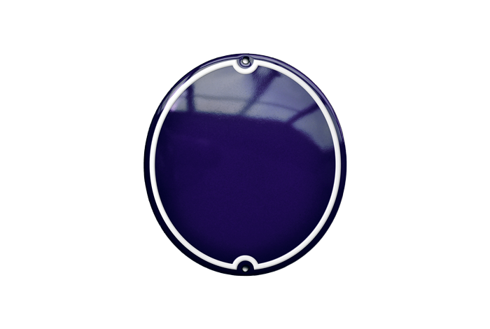 Blue Vertical Oval Metropolitan Sign 13,6 x 15 CM – RAMSIGN.COM