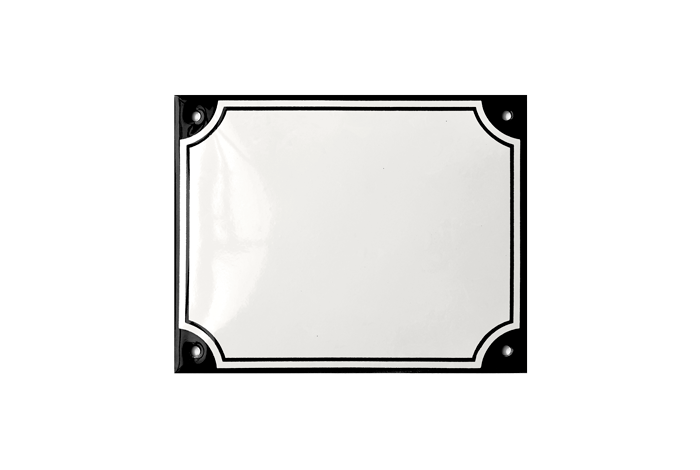 Wihte Horizontal Rectangle Highlander Sign 14 × 11 CM – RAMSIGN.COM