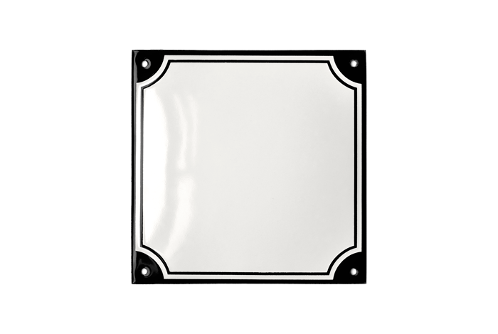 White Square Highlander Sign 16 x 16 CM – RAMSIGN.COM
