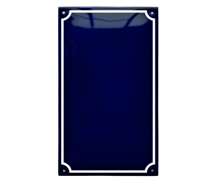 Blue Vertical Rectangle Metropolitan Sign 16 x 27 CM – RAMSIGN.COM