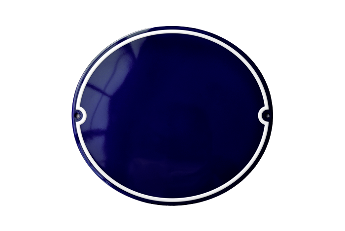 Blue Vertical Oval Metropolitan Sign 20 x 18 CM – RAMSIGN.COM