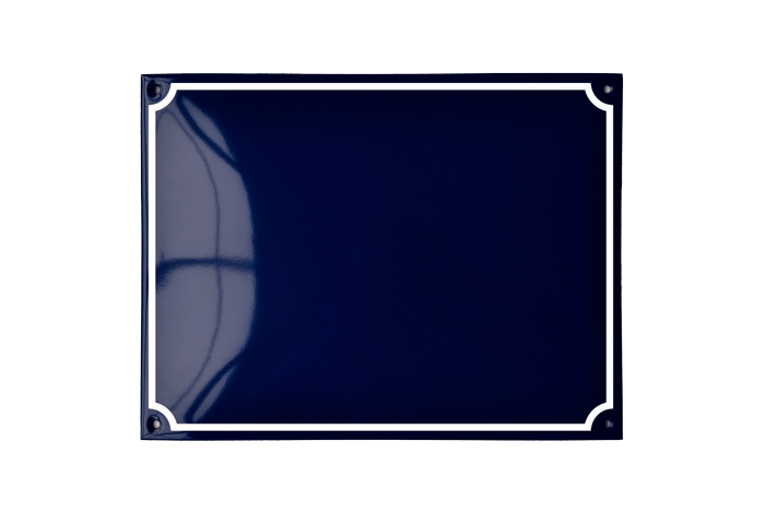 Blue Horizontal Rectangle Metropolitan Sign 21 x 16 CM – RAMSIGN.COM