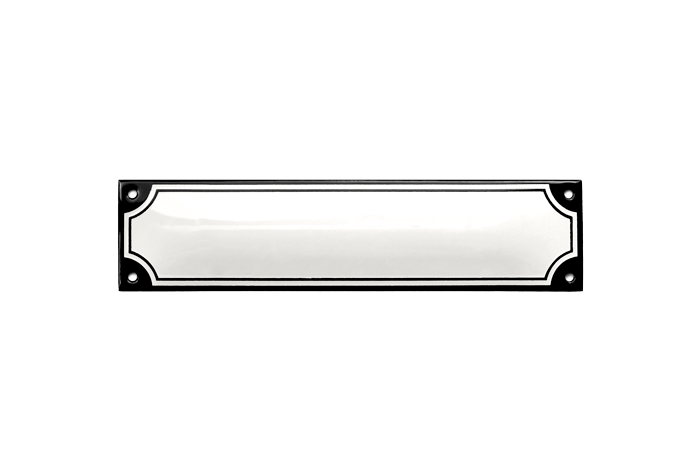 White Horizontal Rectangle Highlander Sign 21 x 5 CM – RAMSIGN.COM