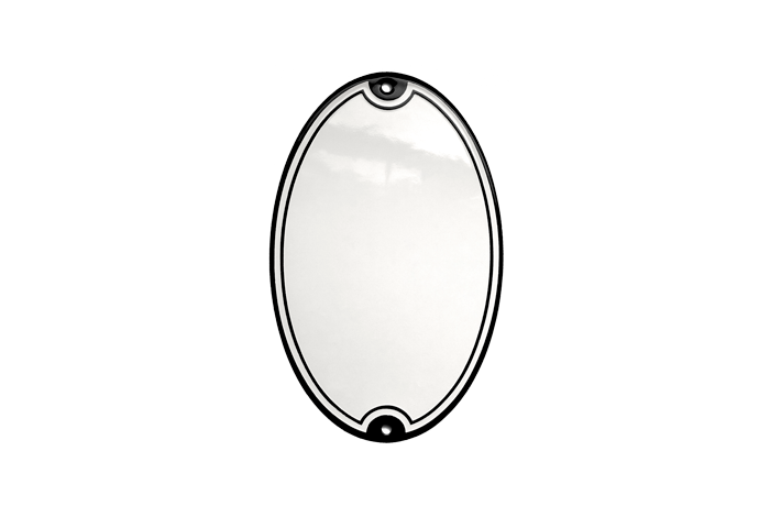 White Oval House Numbers | Highlander Vertical Oval – RAMSIGN.COM